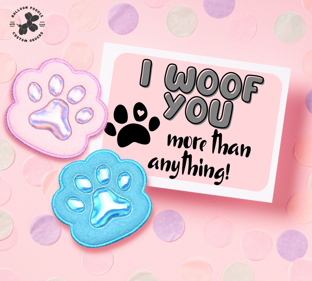Paw Iron on Patch, Small Presents, Gift Adopt Pet, Dog Paw Patch, Shine ...