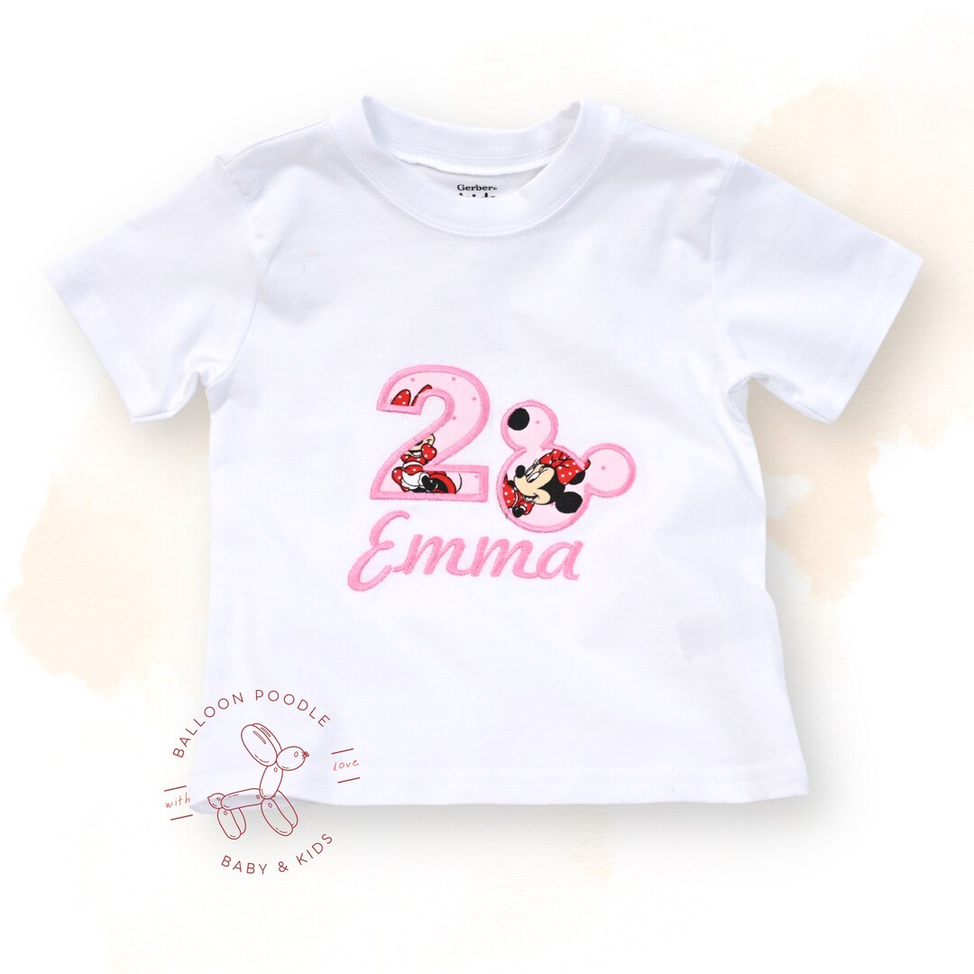 Personalized Minnie Mouse T-shirt, Personalized Birthday T-shirt ...