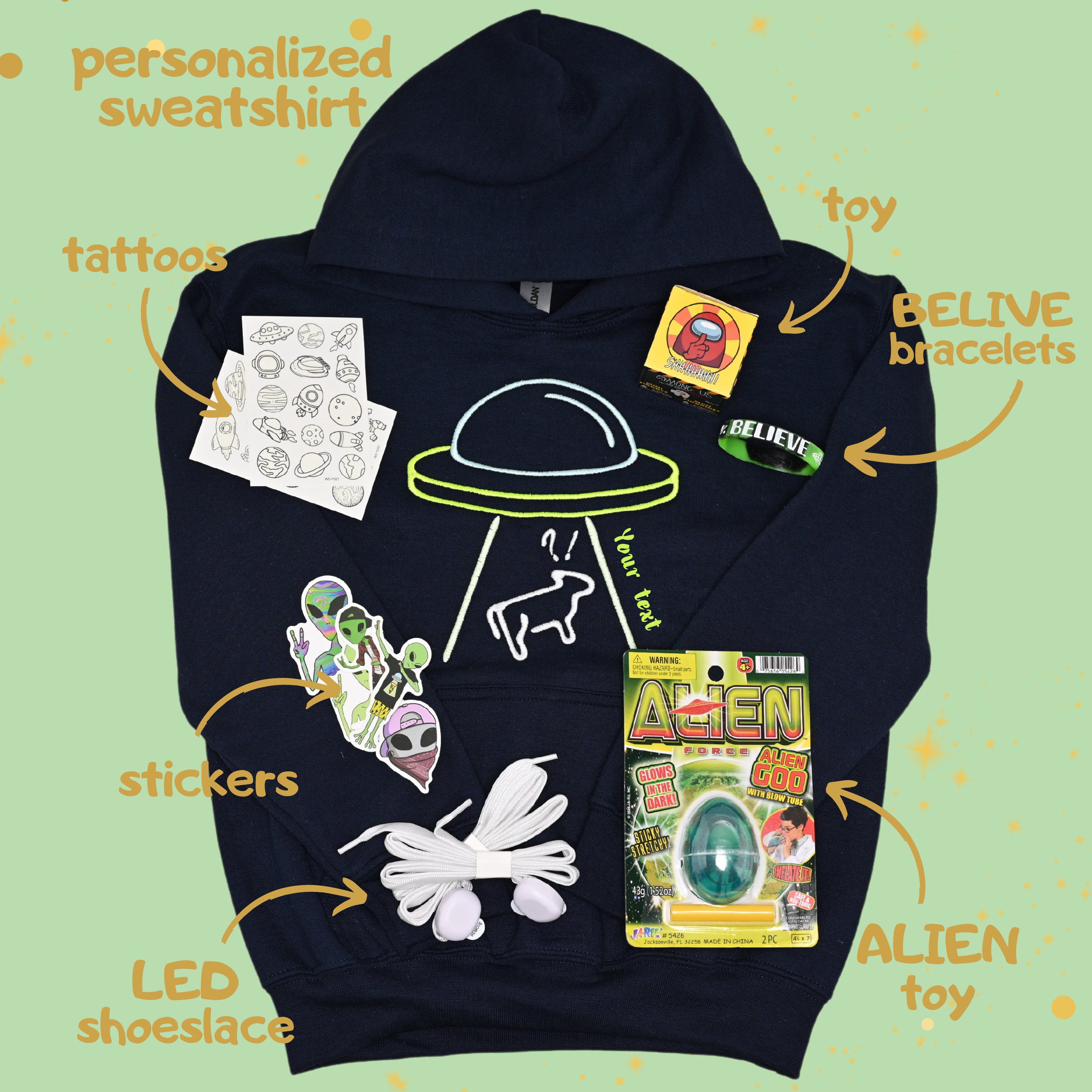 7 DAYS Alien Advent Calendar, for Boy | Teen, Alien Sweatshirt, Alien ...
