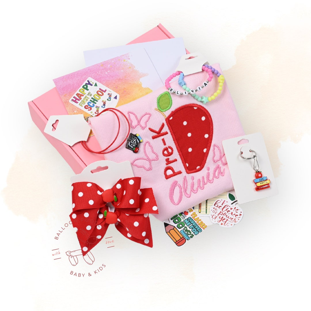 Personalized Back to School Box, PRE-K T-shirt, Personalized ...