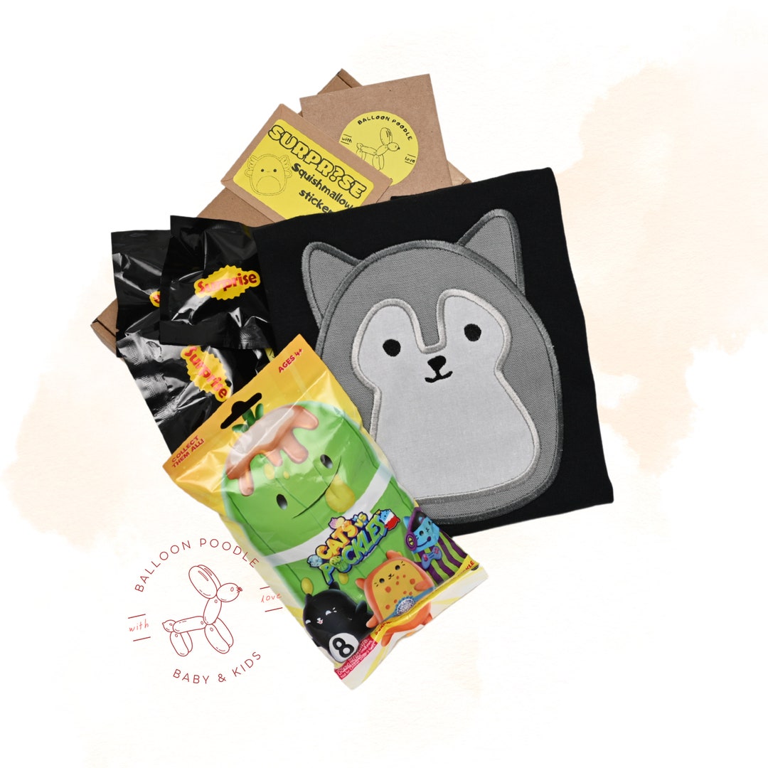 10PSC Squishy Boys Gift Set, Personalized Gift, Woolf T-shirt, Squishy ...