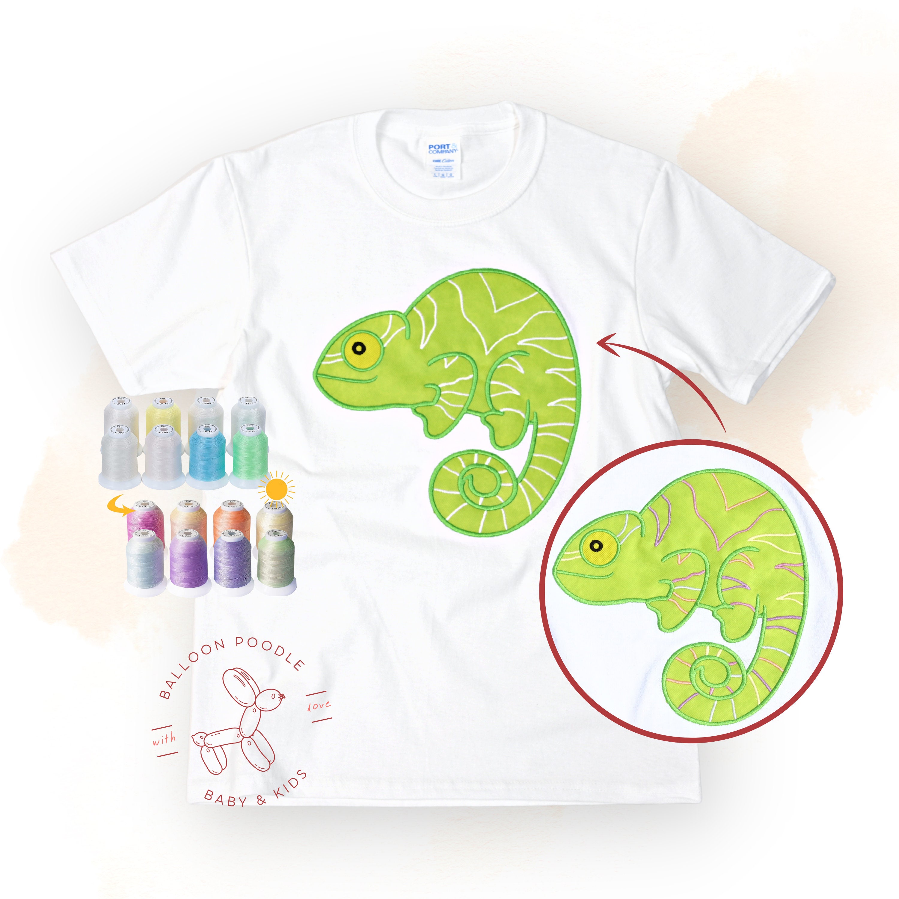 Color Changing T-shirt! Chameleon T-shirt, Funny Embroidery T-shirt ...