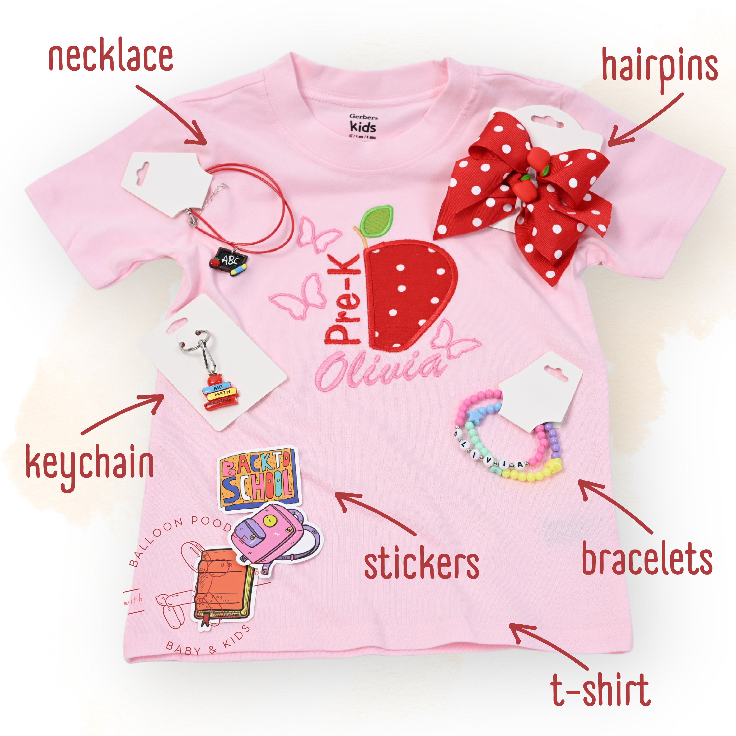 Personalized Back to School Box, PRE-K T-shirt, Personalized ...