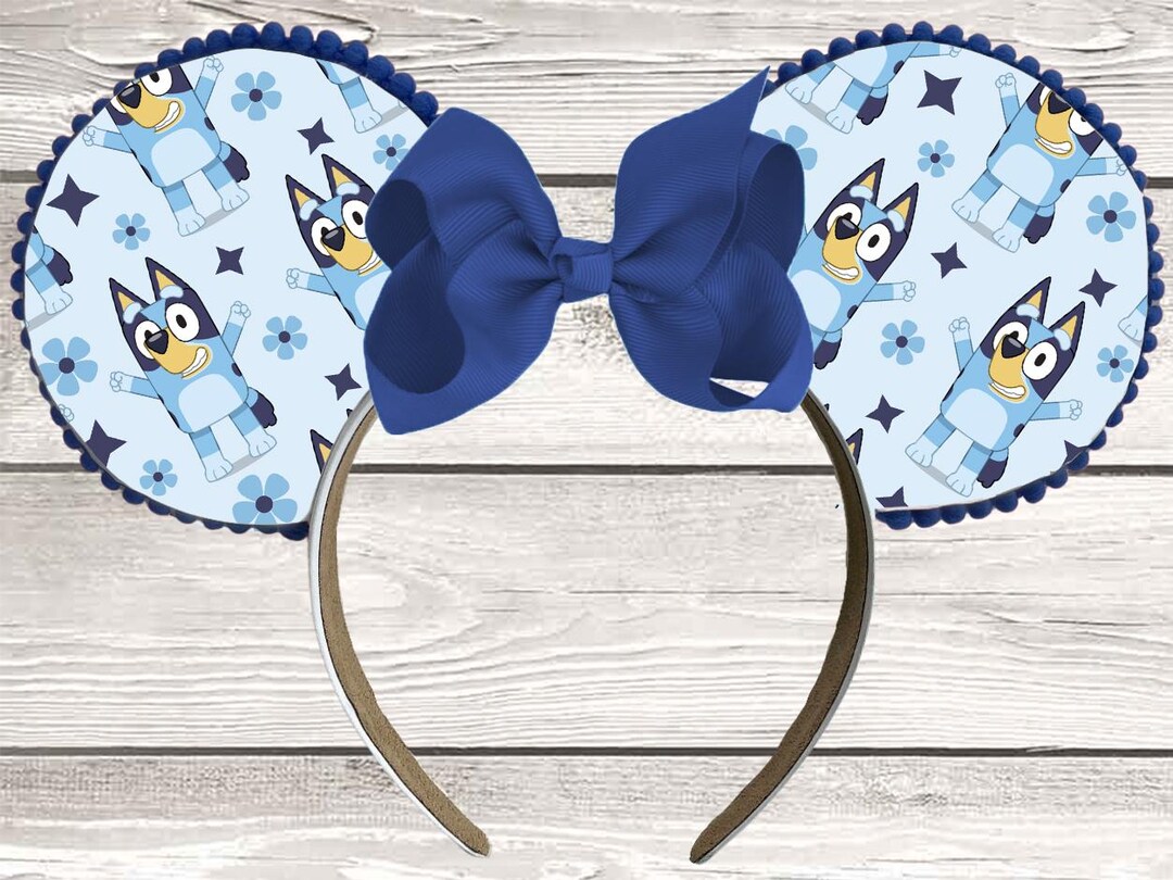 Bluey Mouse Ears Minnie Ears Heeler Dog Headband Vacation - Etsy