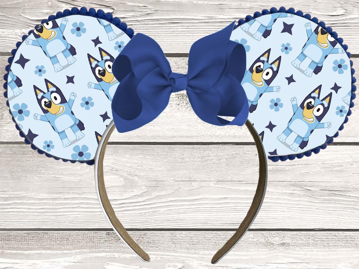 Bluey Mouse Ears Minnie Ears Heeler Dog Headband Vacation - Etsy