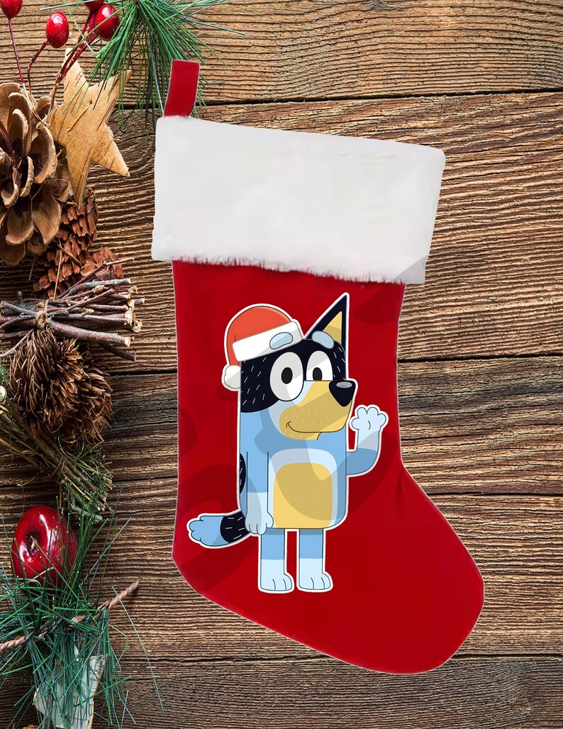 Bluey Bandit Dad Custom Christmas Stocking (ONE) - Etsy