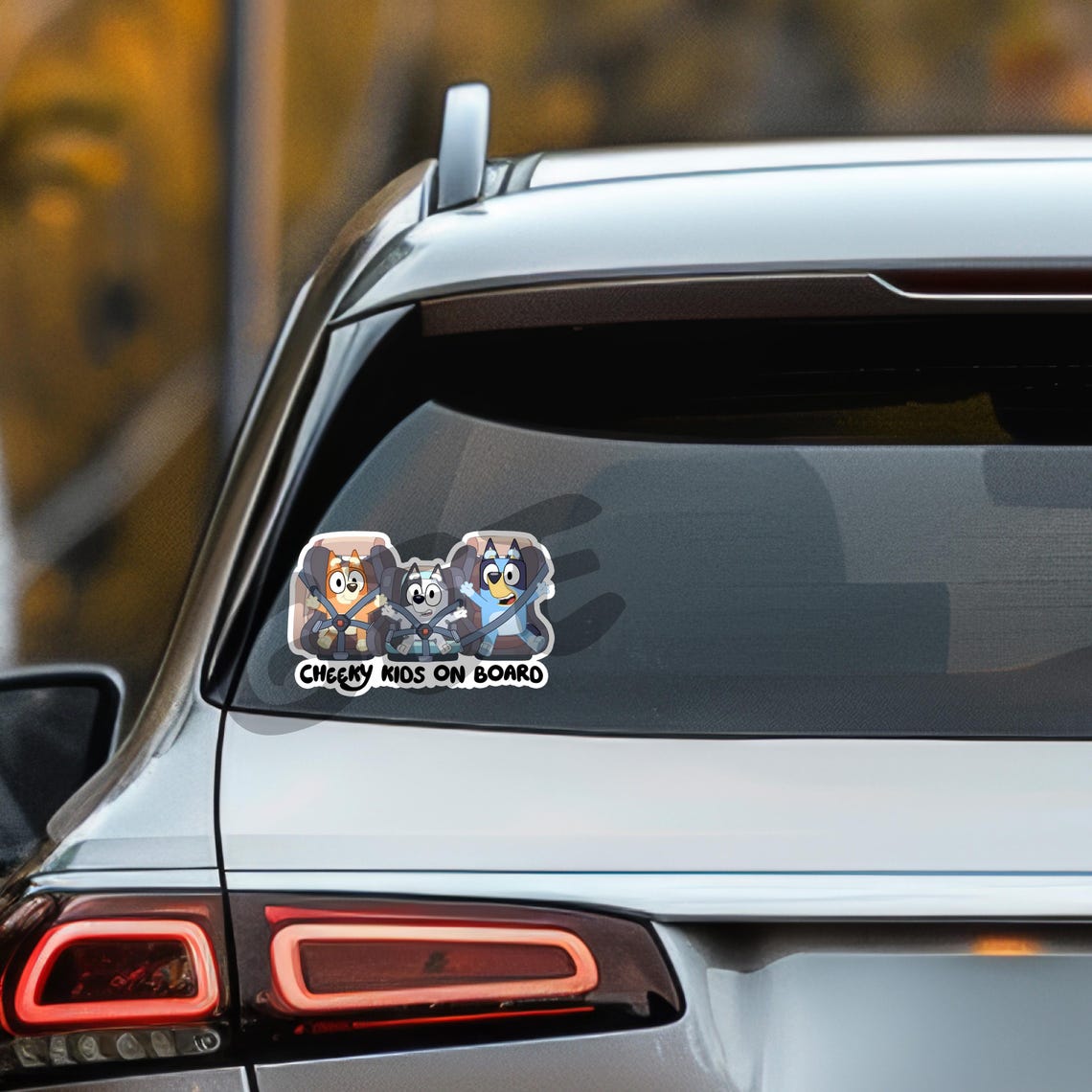 Bluey Bingo Muffin Cheeky Kids on Board Car Seat Decal Sticker - Etsy