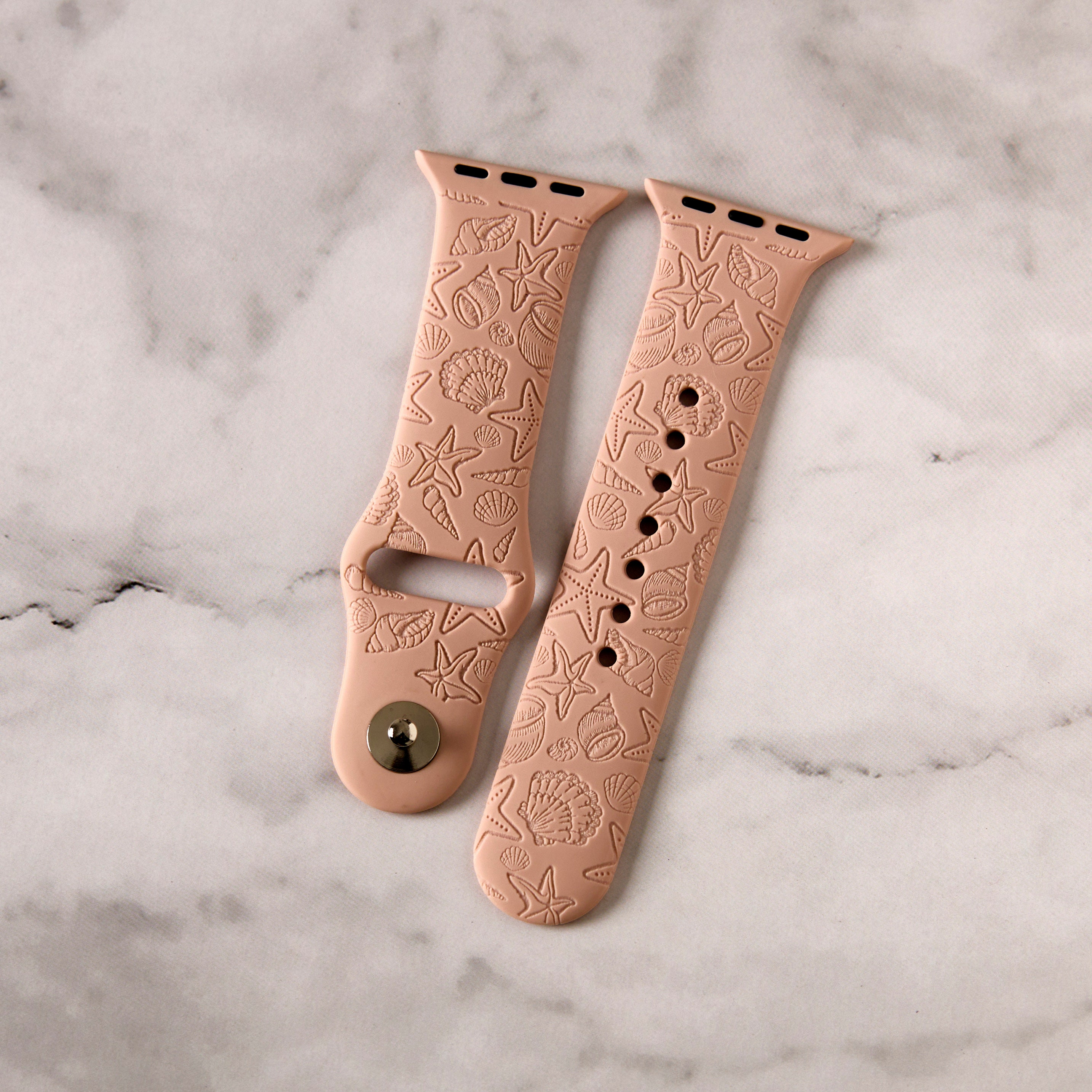 Seashells Beach Summer Watch Band Compatible With Apple Watch Iwatch ...