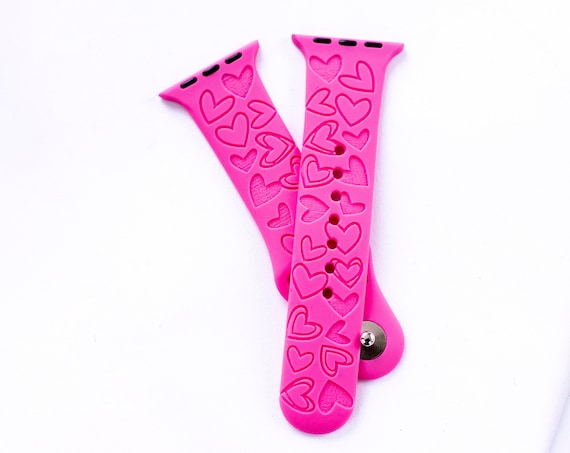 Love Watch Band Compatible With Heart Pattern Apple Watch | Etsy