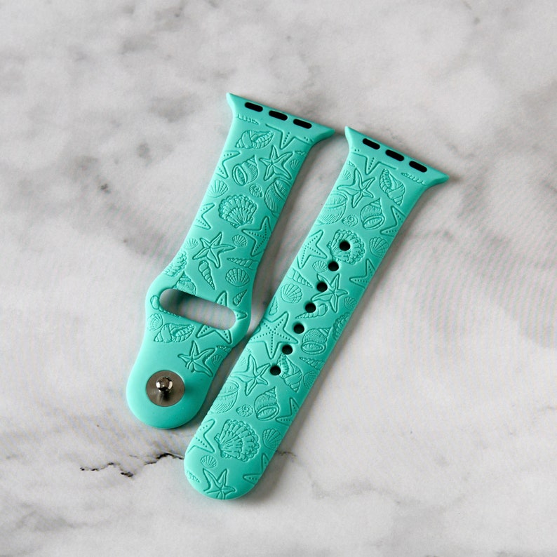 Seashells Beach Summer Watch Band Compatible With Apple Watch Iwatch ...