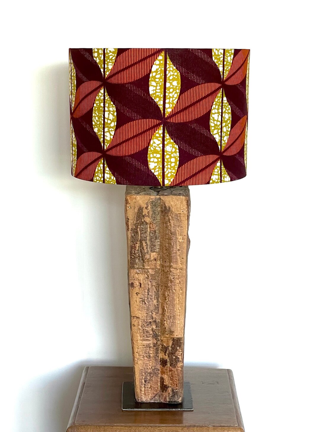 African Fabric Lampshade, Material From Ghana, Medium Sized 30cm ...