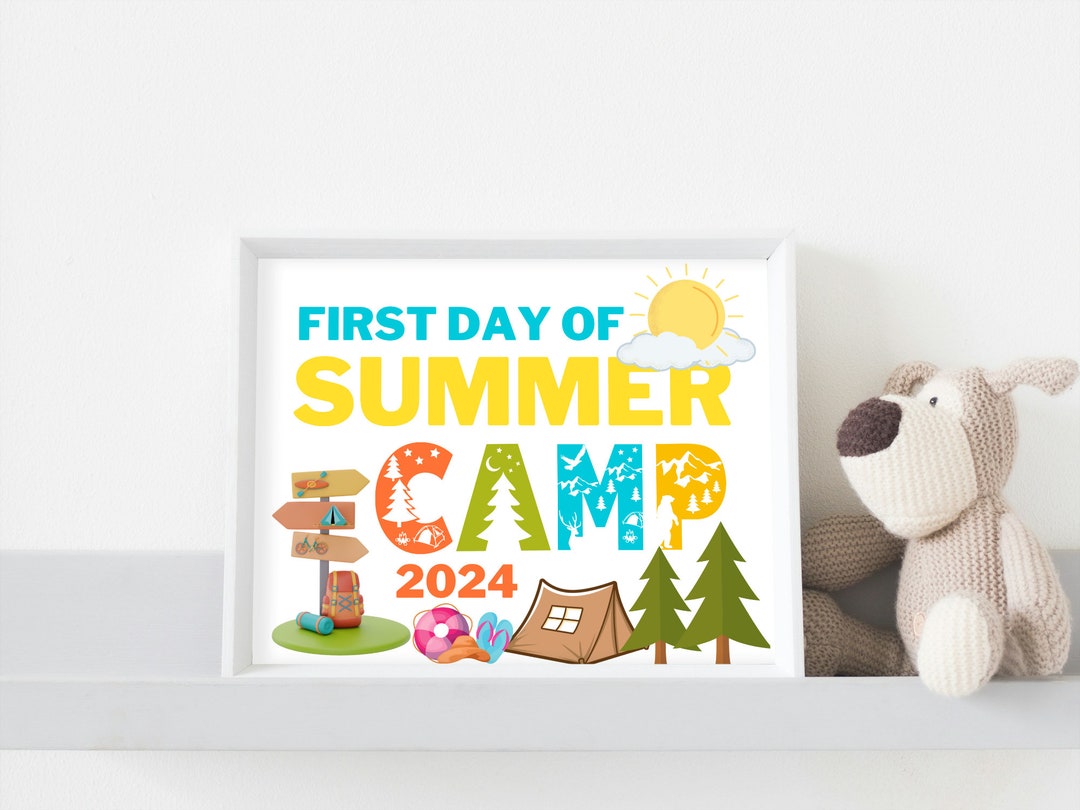 First Day of Summer Camp Sign Printable Instant Download - Etsy