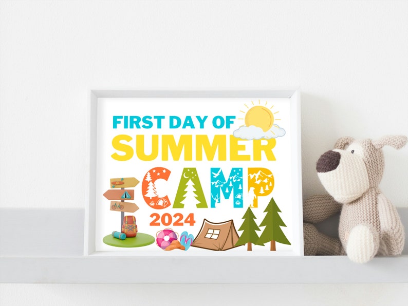 First Day of Summer Camp Sign Printable Instant Download - Etsy