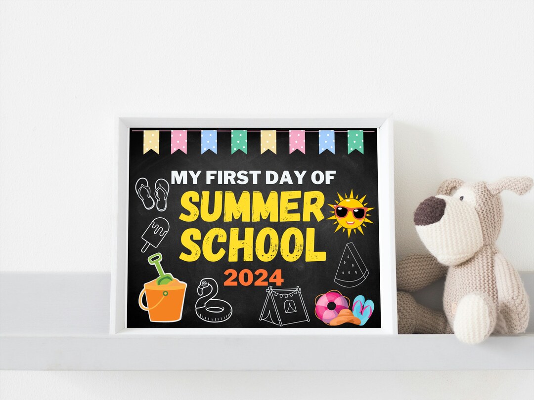 First Day of Summer School Sign Printable Instant Download - Etsy