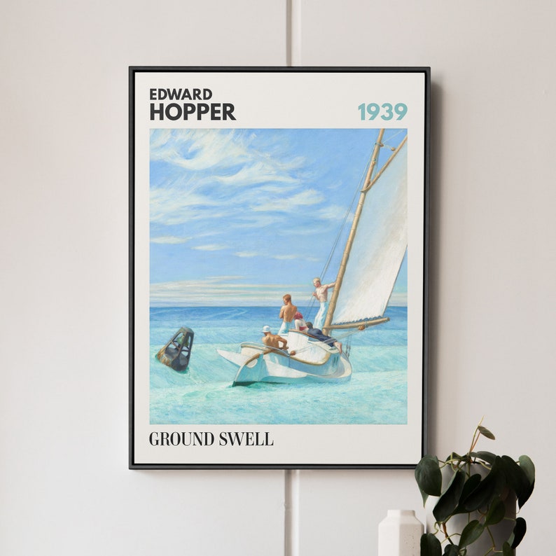 Edward Hopper Print, Ground Swell, American Wall Art, Hopper Exhibition ...