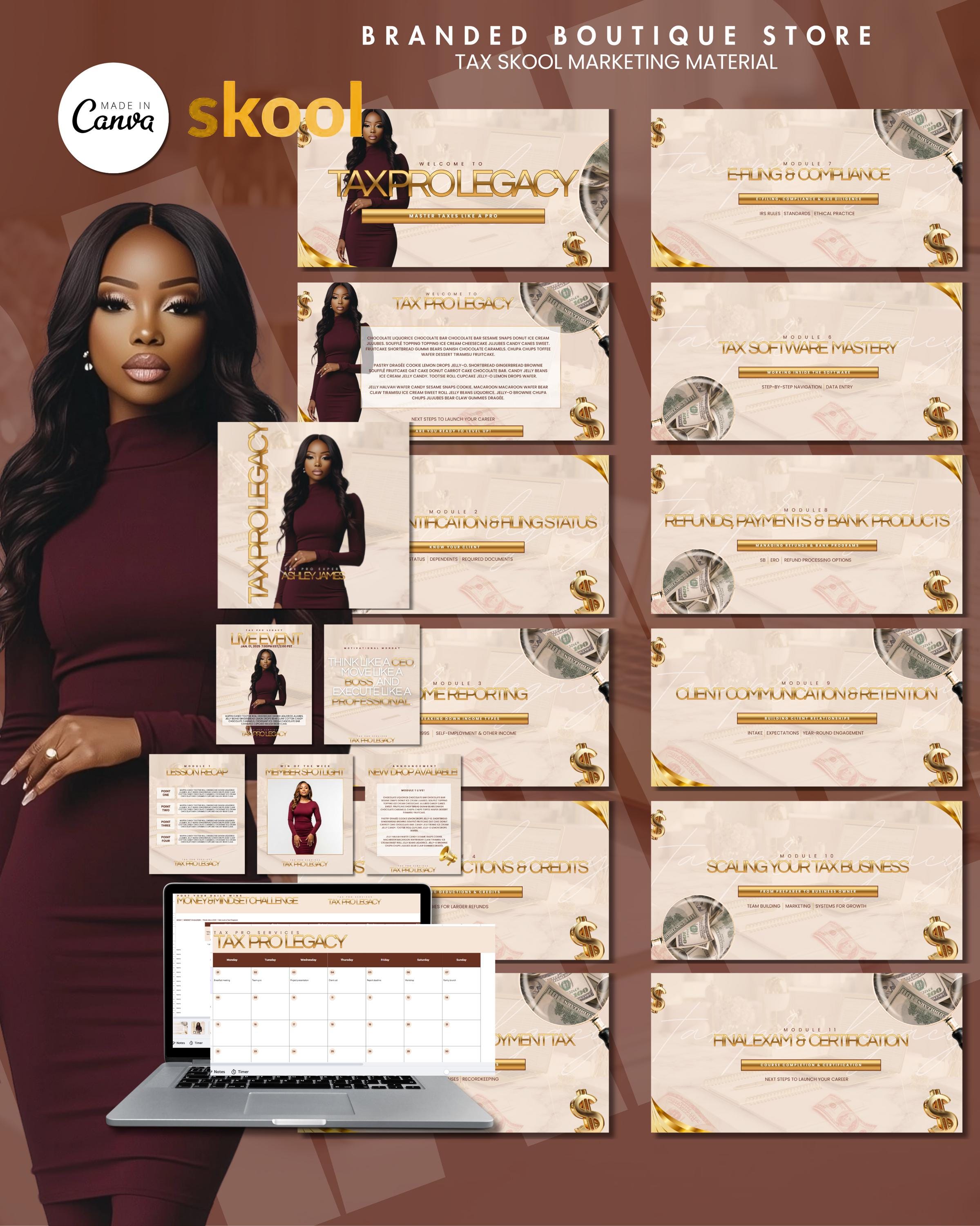 Tax Skool Course Banner Template, Skool Course Marketing, Skool Course ...
