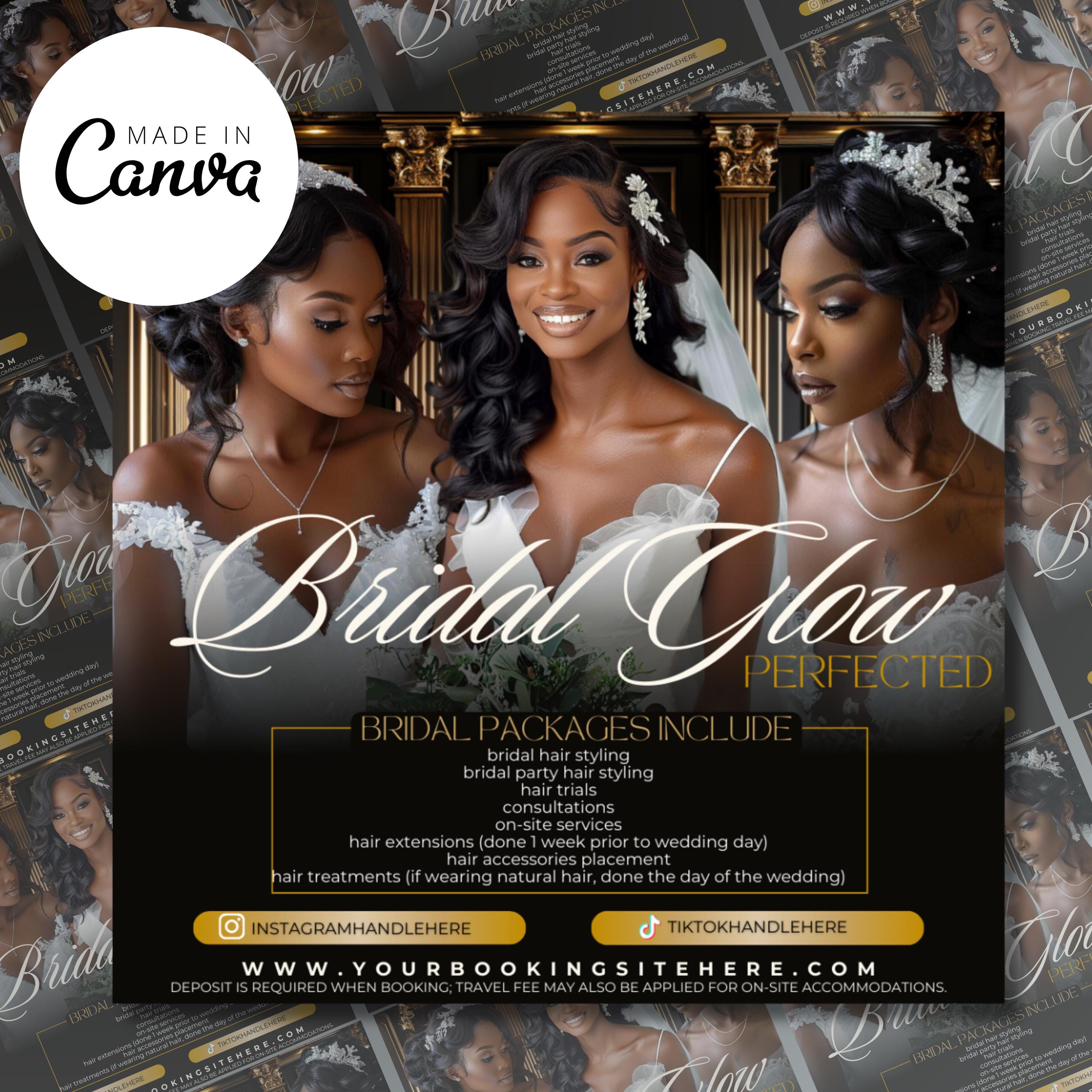 Bridal MUA Flyer, Bridal MUA Packages, Bridal Mua Marketing Flyer ...