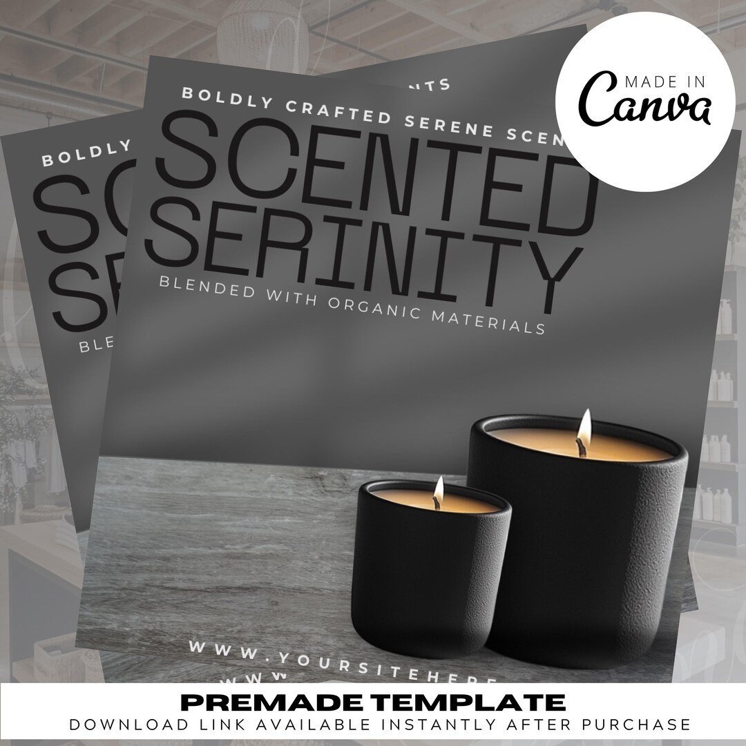 Candle Flyer, Candle Shop Flyer, New Release Flyer, DIY Flyer, Canva ...