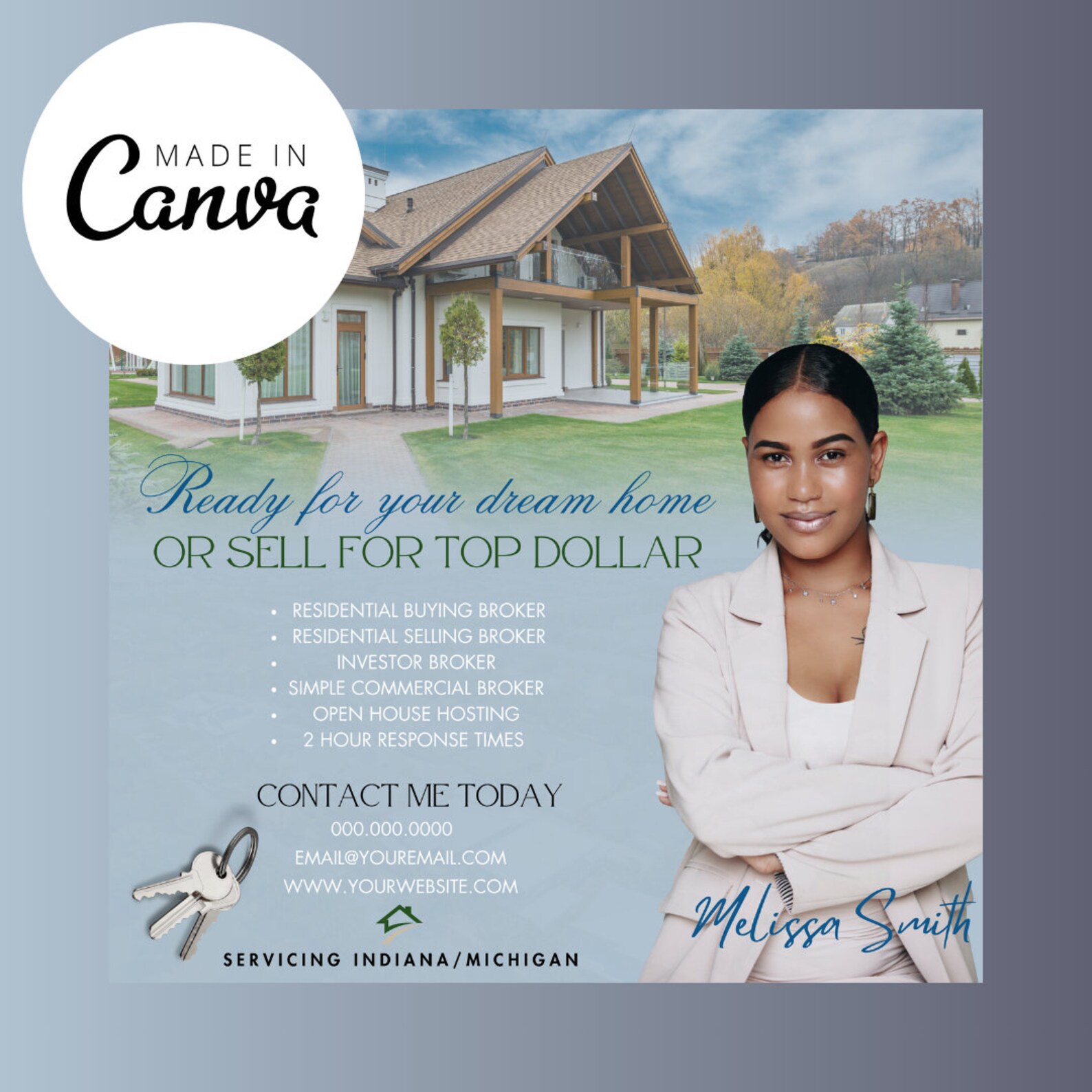 Realtor Flyer, Real Estate Agent Template, Real Estate Agent Social ...