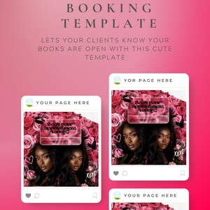 Pink Booking Template, Book Now Flyer, Canva Template, DIY Template ...