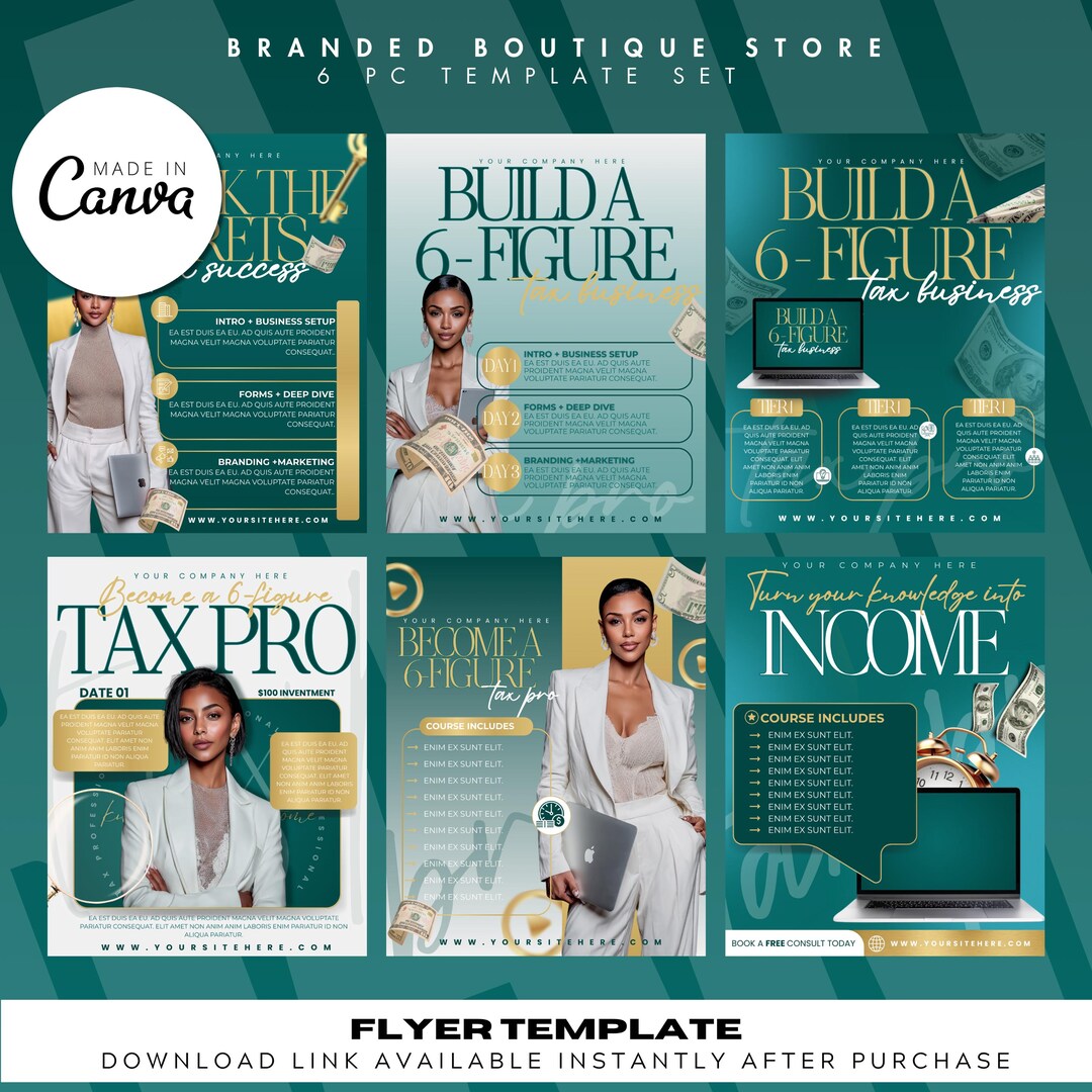 Tax Training Course Flyers, Tax Training Course Marketing Materials ...