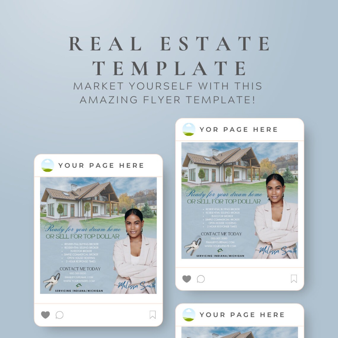 Realtor Flyer, Real Estate Agent Template, Real Estate Agent Social ...