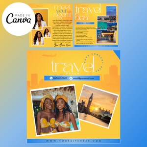 Travel Agent Template, Travel Agent Social Media Post Flyer, Canva ...