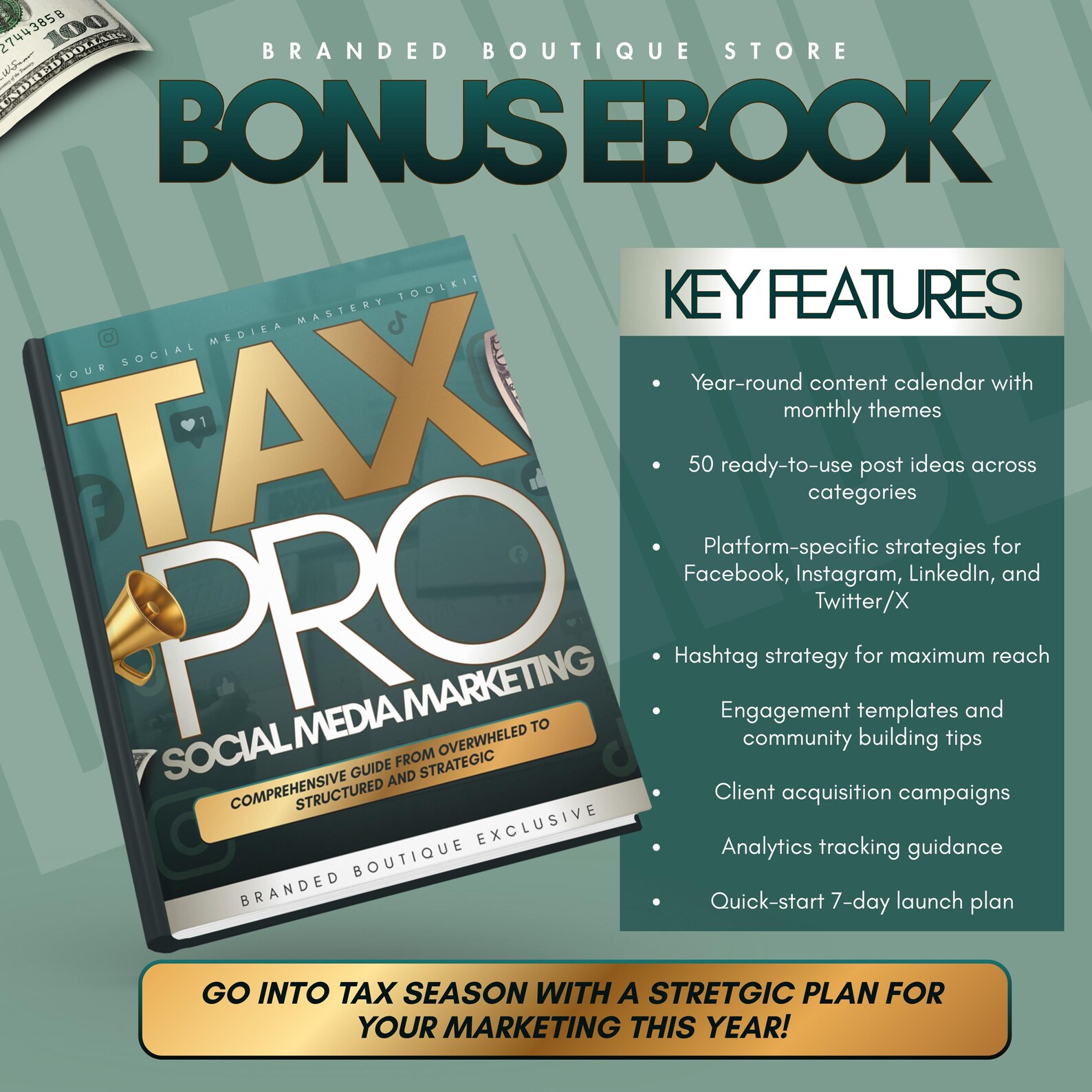 Tax Prep Flyer, Tax Flyers, Tax Time Flyers, Tax Informational Post ...
