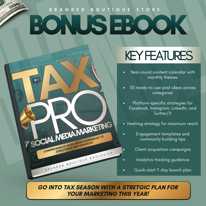 Tax Prep Flyer, Tax Flyers, Tax Time Flyers, Tax Informational Post ...