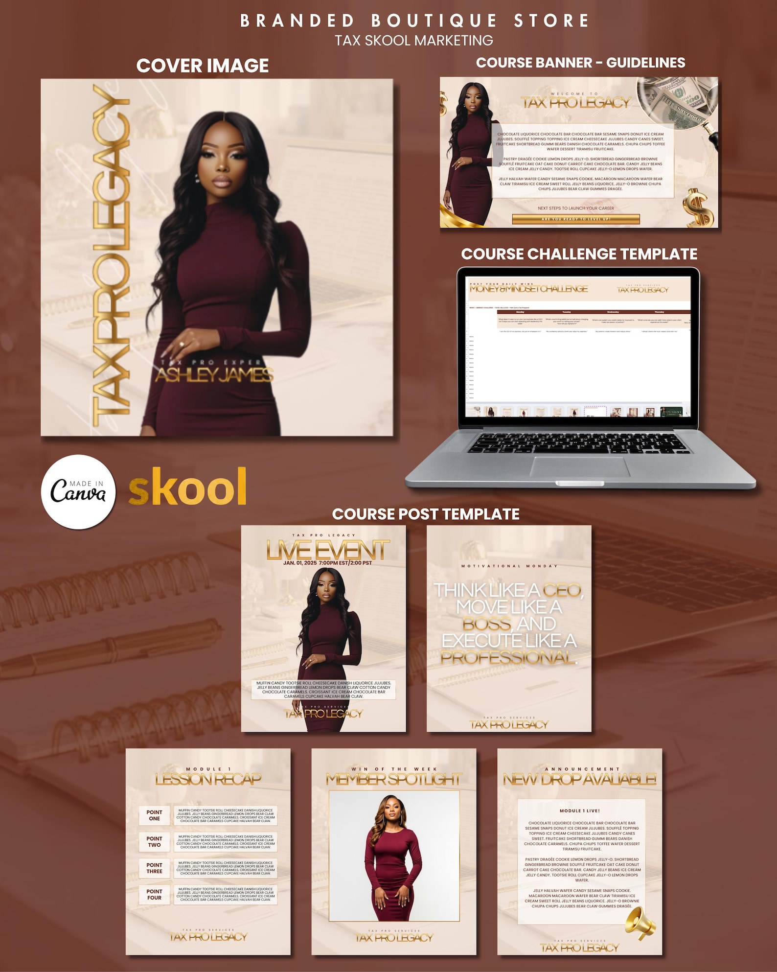 Tax Skool Course Banner Template, Skool Course Marketing, Skool Course ...