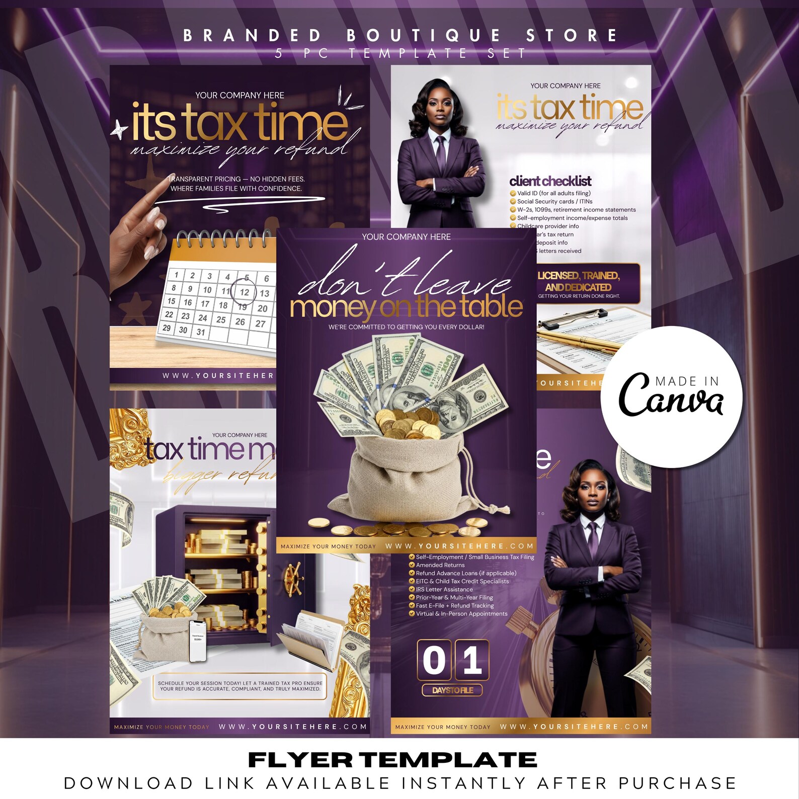 Tax Prep Flyer, Tax Flyers, Tax Time Flyers, Tax Informational Post ...