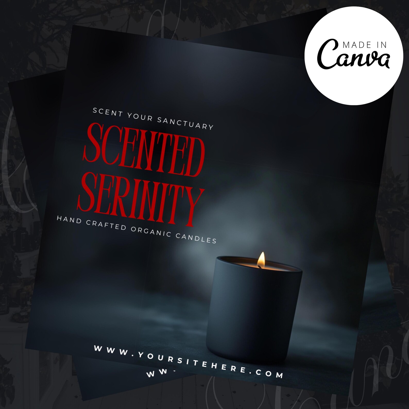 Candle Flyer, Candle Shop Flyer, New Release Flyer, DIY Flyer, Canva ...