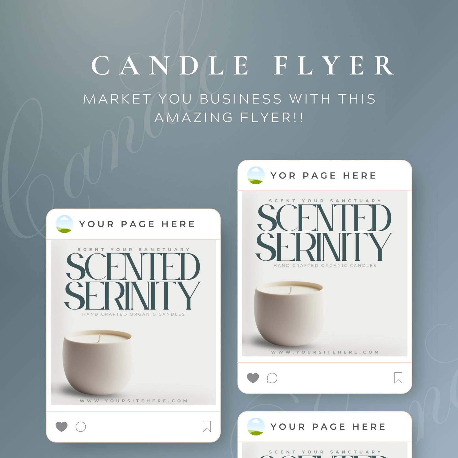 Candle Flyer, Candle Shop Flyer, New Release Flyer, DIY Flyer, Canva ...