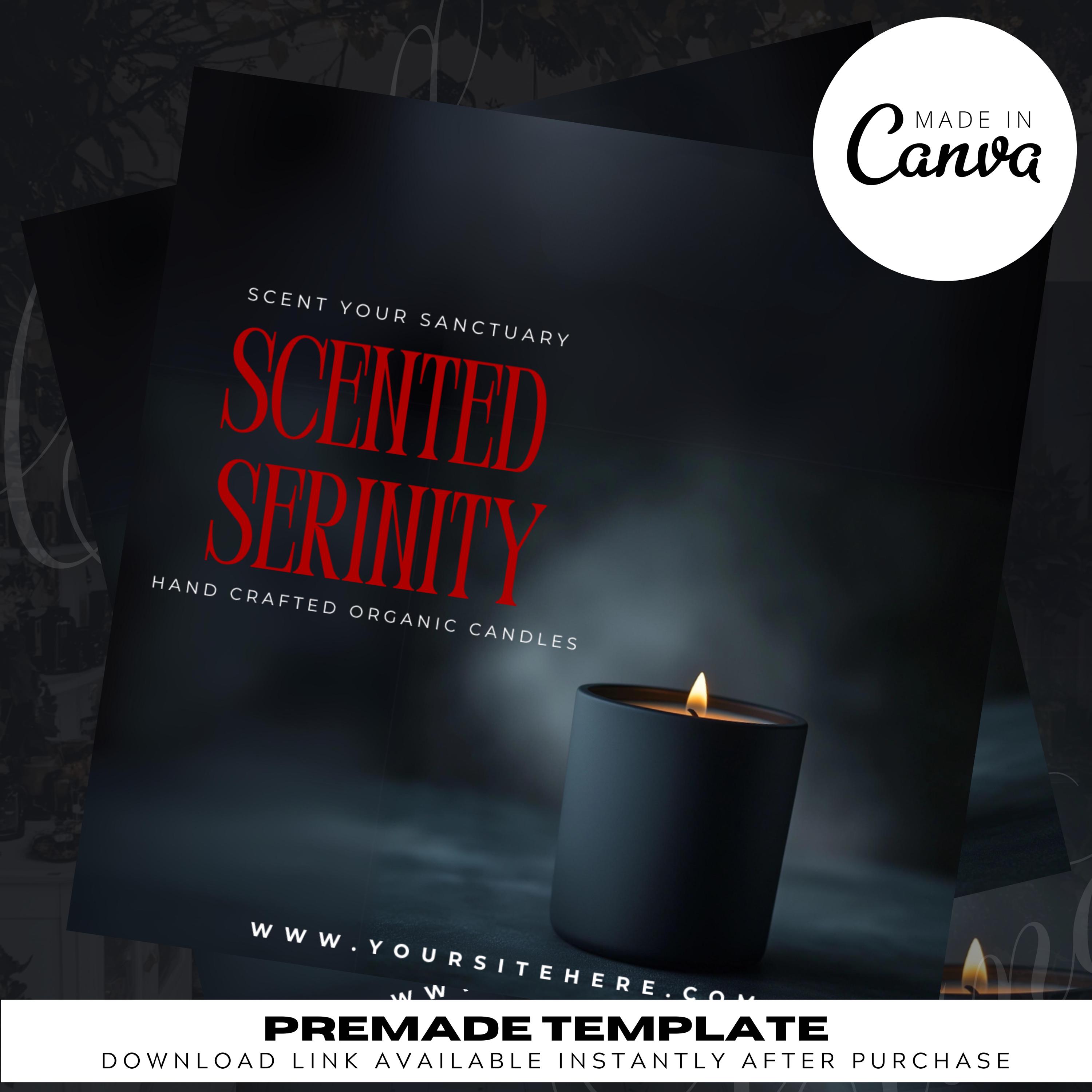 Candle Flyer, Candle Shop Flyer, New Release Flyer, DIY Flyer, Canva ...