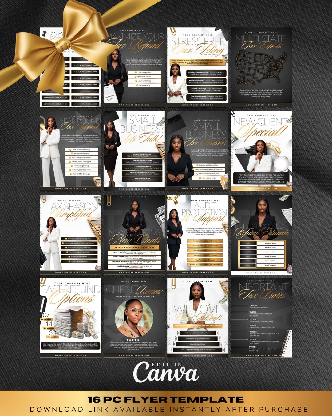 Tax Flyers, Tax Time Flyers, Tax Informational Post, Tax Bundle Flyers ...
