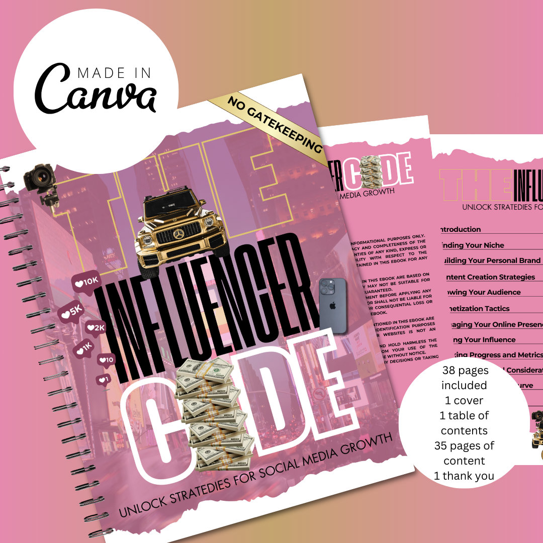 PLR, Influencer E-book, Complete Social Media Influencer E-book, E-book ...