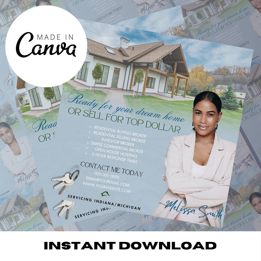 Realtor Flyer, Real Estate Agent Template, Real Estate Agent Social ...