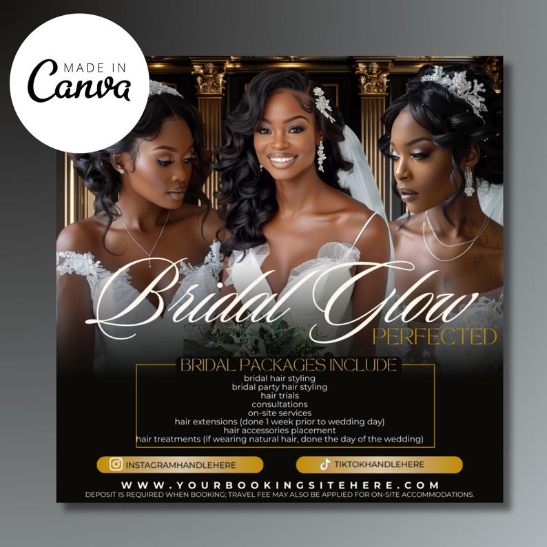 Bridal MUA Flyer, Bridal MUA Packages, Bridal Mua Marketing Flyer ...