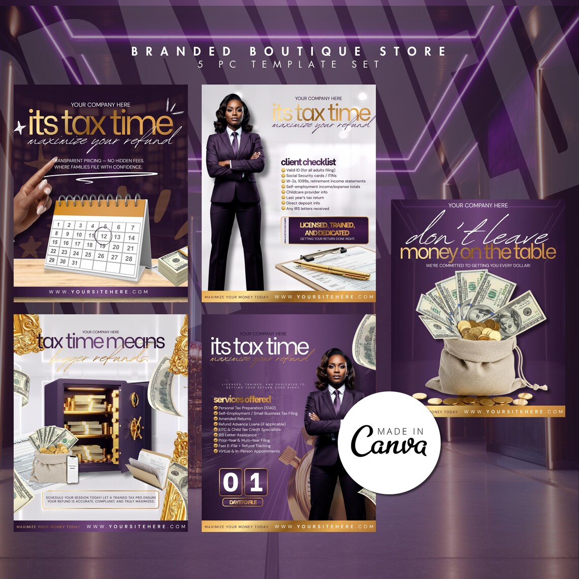 Tax Prep Flyer, Tax Flyers, Tax Time Flyers, Tax Informational Post ...