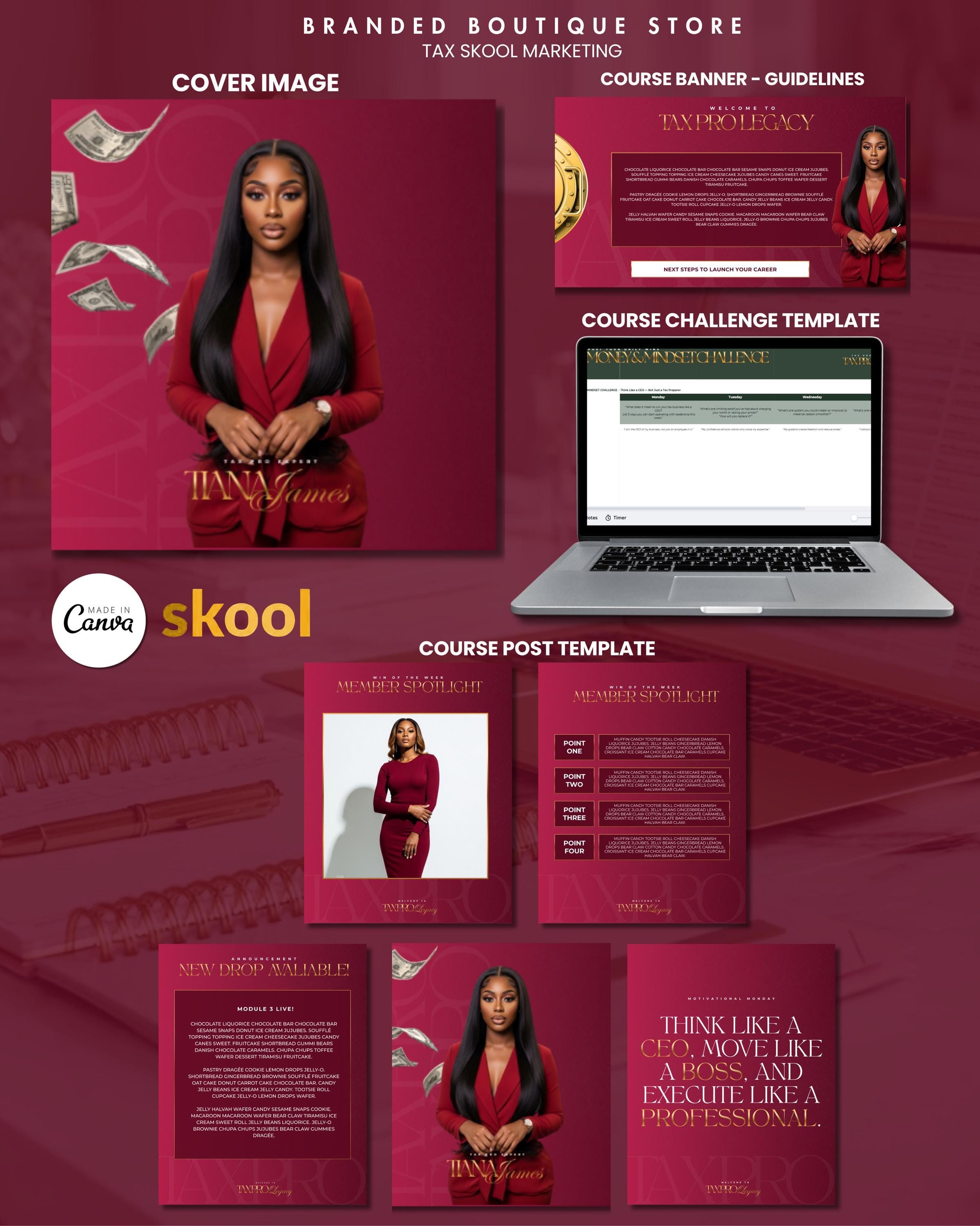 Tax Skool Course Banner Template, Skool Course Marketing, Skool Course ...