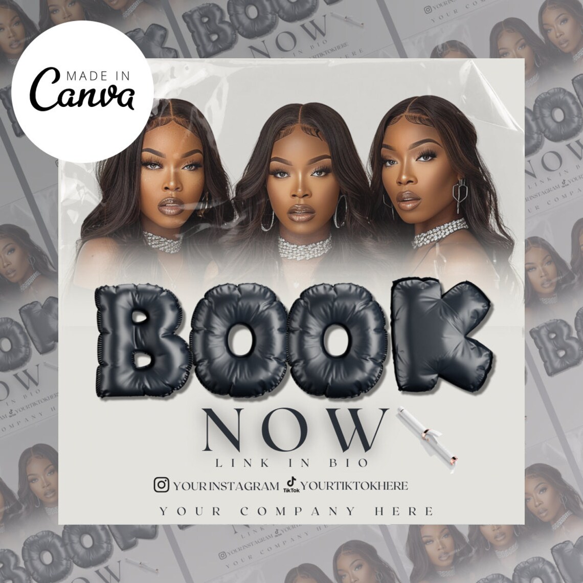 Book Now Flyer, Digital Flyer, DIY Flyers, Book Now Template, Canva ...