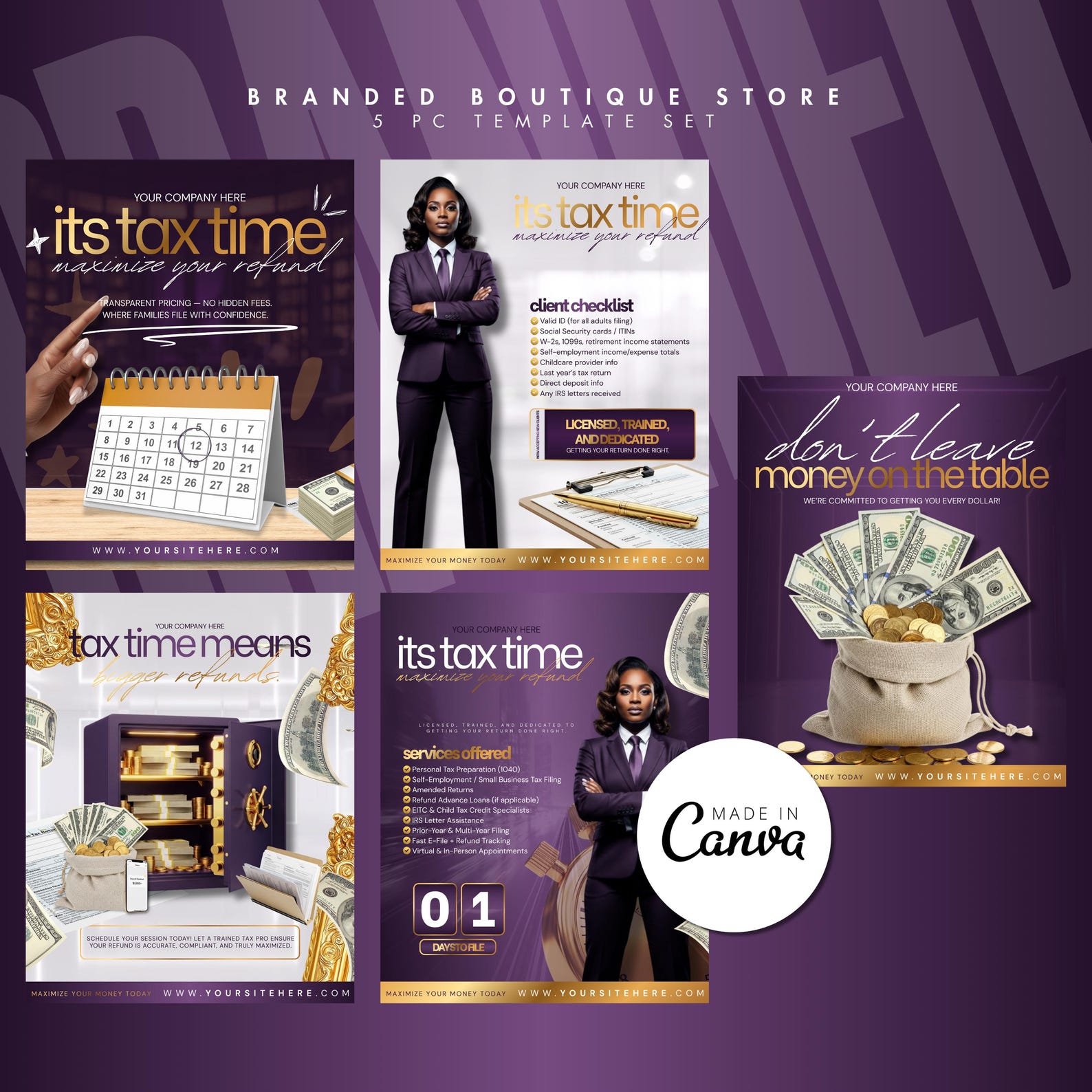 Tax Prep Flyer, Tax Flyers, Tax Time Flyers, Tax Informational Post ...