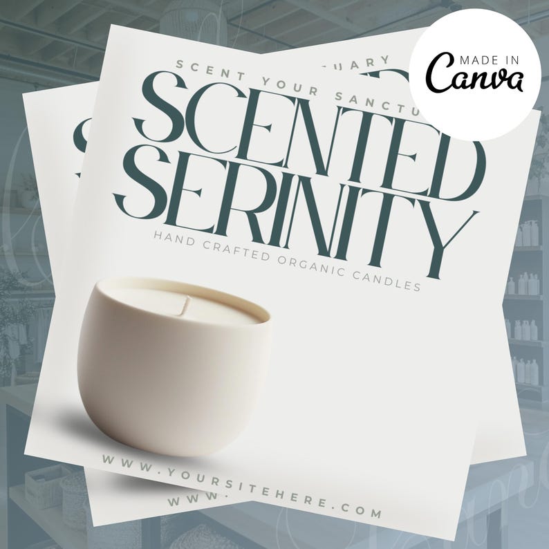 Candle Flyer, Candle Shop Flyer, New Release Flyer, DIY Flyer, Canva ...