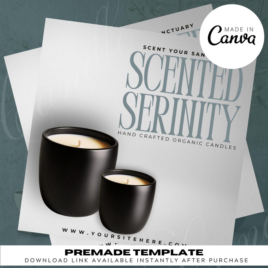 Candle Flyer, Candle Shop Flyer, New Release Flyer, DIY Flyer, Canva ...
