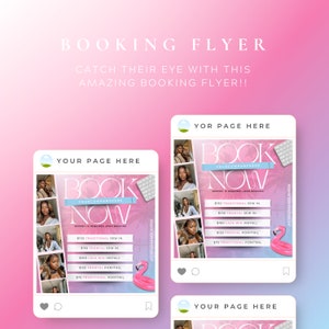 Book Now Flyer, Digital Flyer, DIY Flyers, Book Now Template, Canva ...