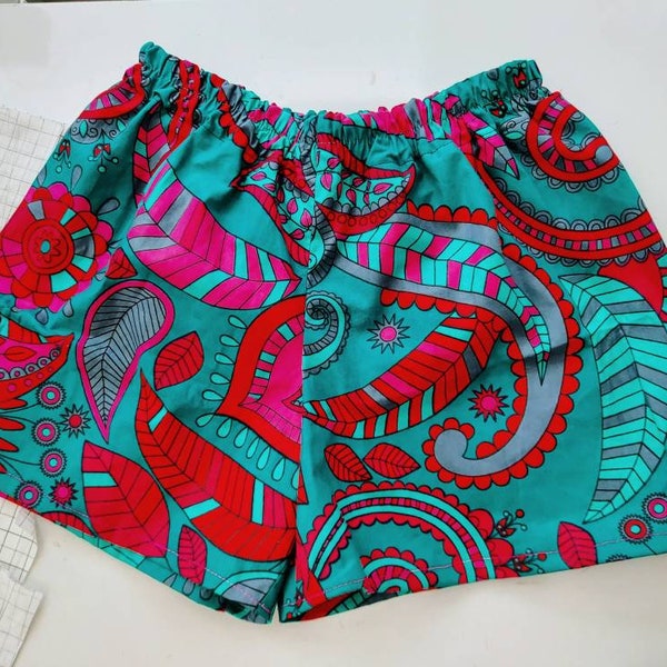 African Print Shorts - Etsy UK