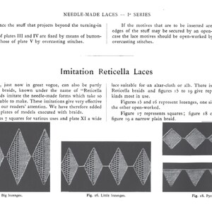 70 PATTERNS for NEEDLE Made LACES Including Instructions on How to Make ...