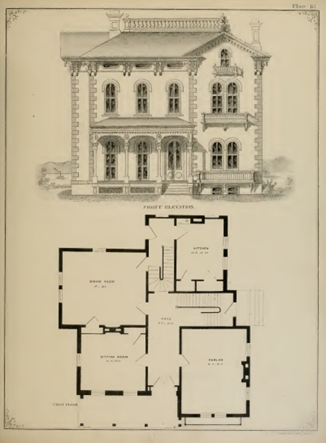VICTORIAN ARCHITECTURAL PLANS 55 Elevations and Plans for Cottages ...