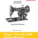 Singer Class 99 & 99K Sewing Machine Instruction Manual - Etsy