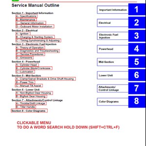 Mercury Outboard Repair Service & Shop Manual 40/50/60 HP EFI - Etsy